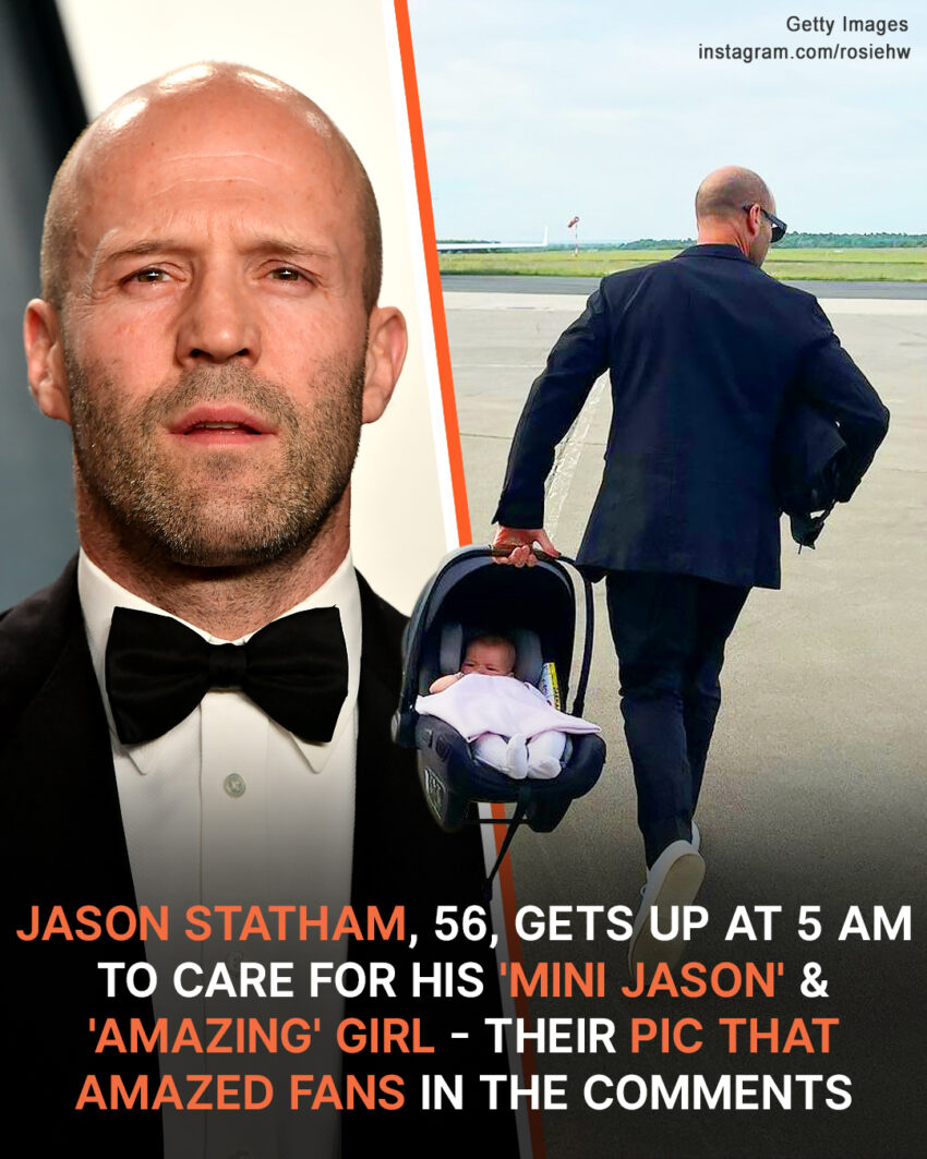 Hollywood handsome Jason Statham, 56, is a “very hands-on” dad to his ...