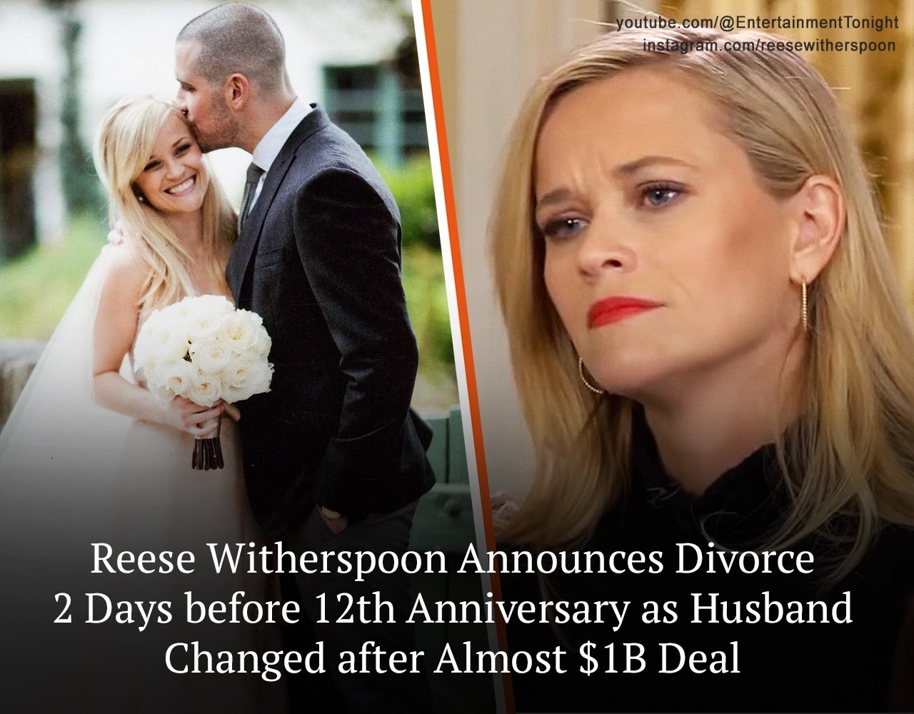 Reese Witherspoon Divorces With Husband Who Has Changed after Almost $1 billion Dollar Deal ...
